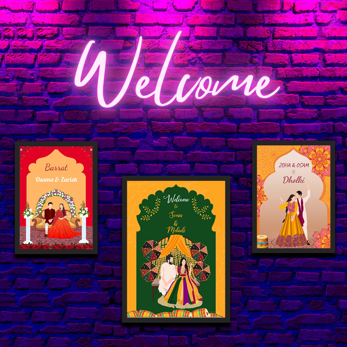 Wedding Welcome Sign Frames