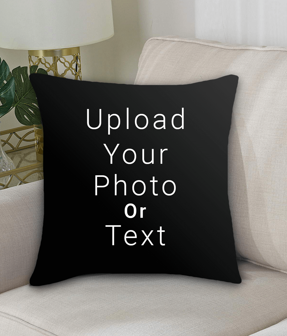 Buy Custom Black Cushion Printed