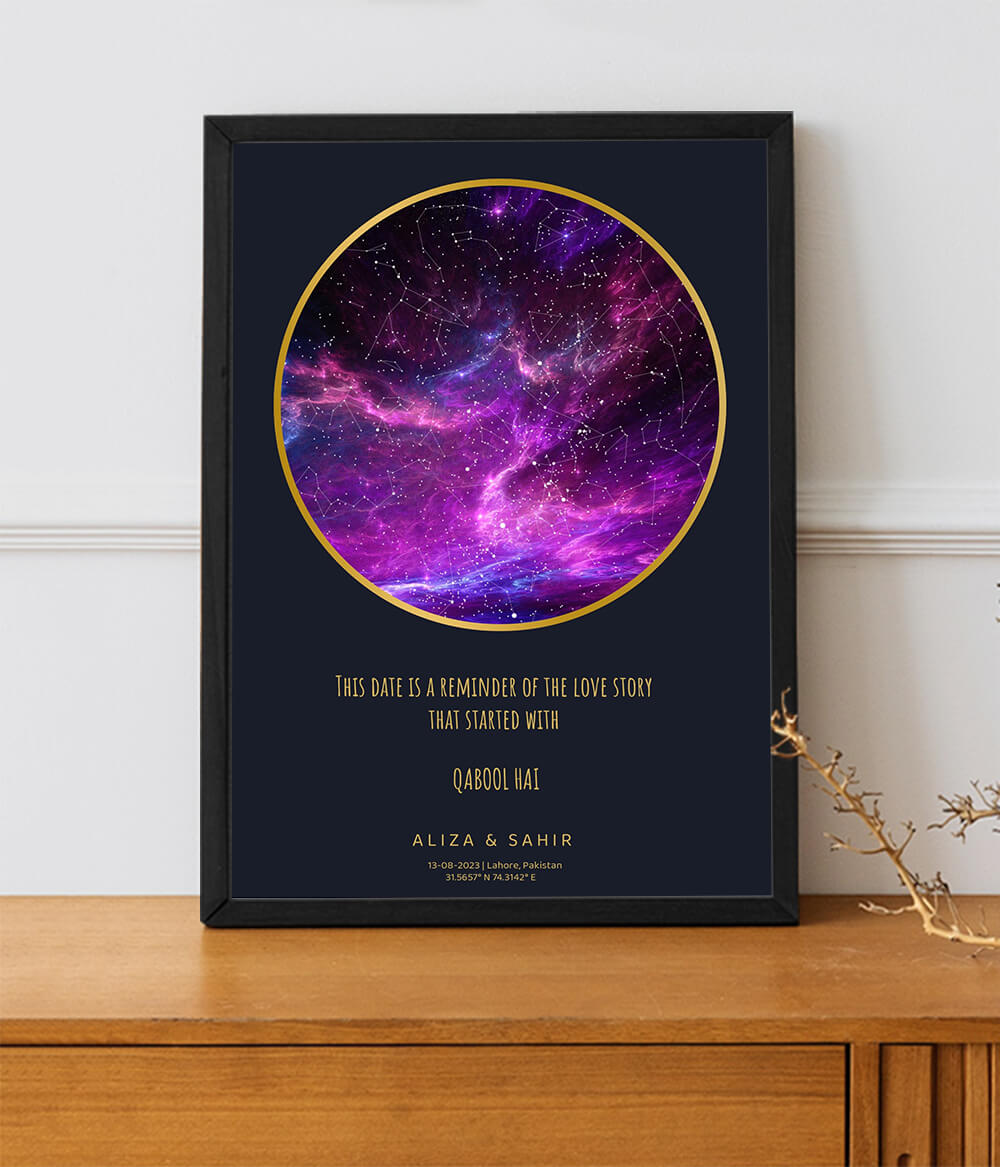 Custom Star Map Frame | Gift Frame Ideas | Home Decor