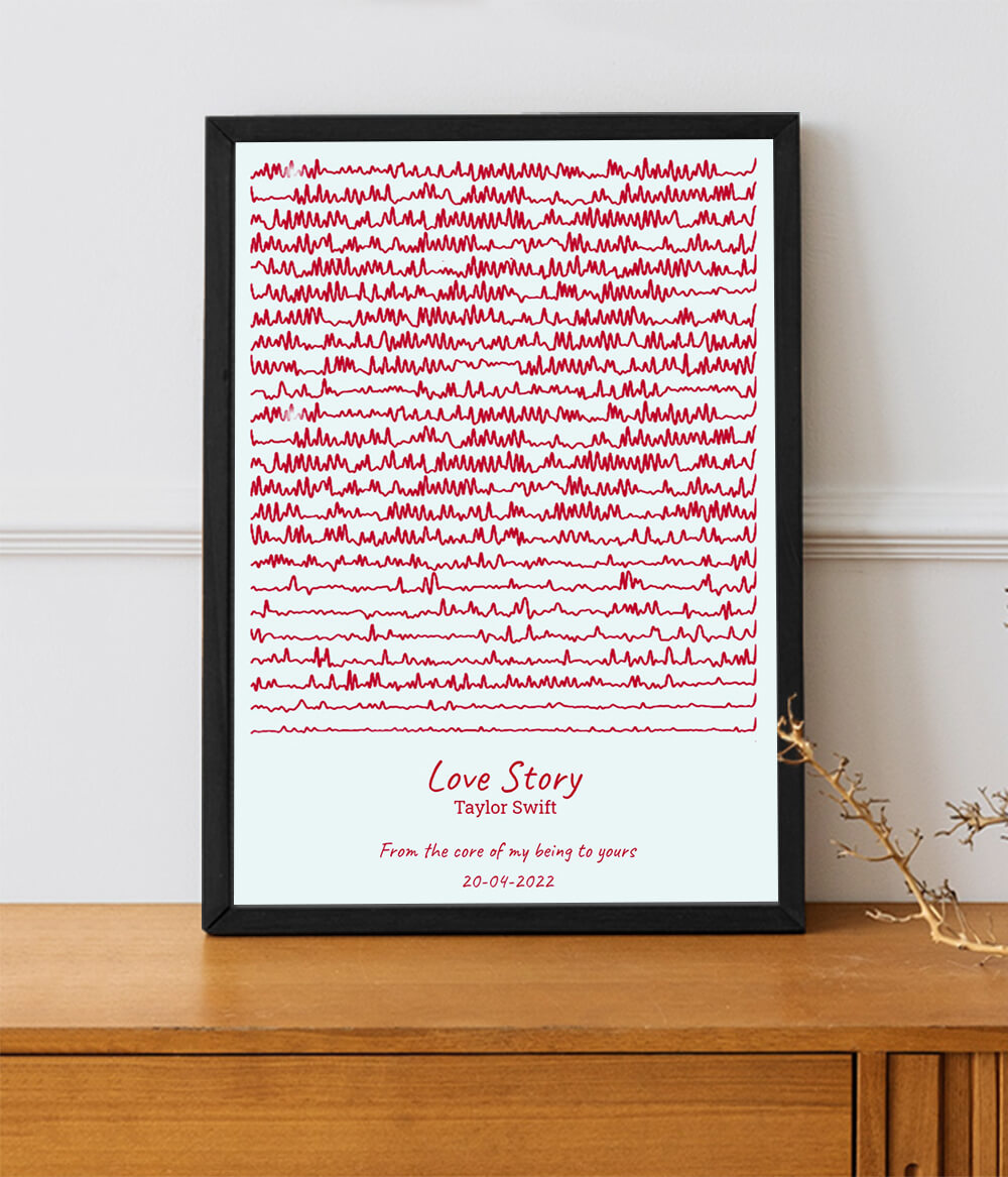 Personalized Song Dedication Frame | Home Decor | Gift Ideas