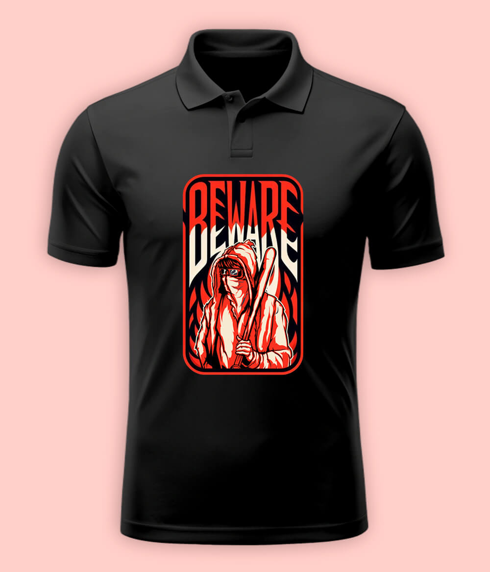 Spooky Halloween Polo T-Shirt