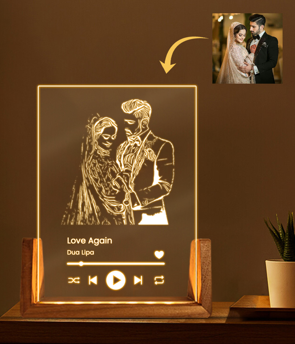 Spotify Music Lamp Frame | Customizable Table Lamp