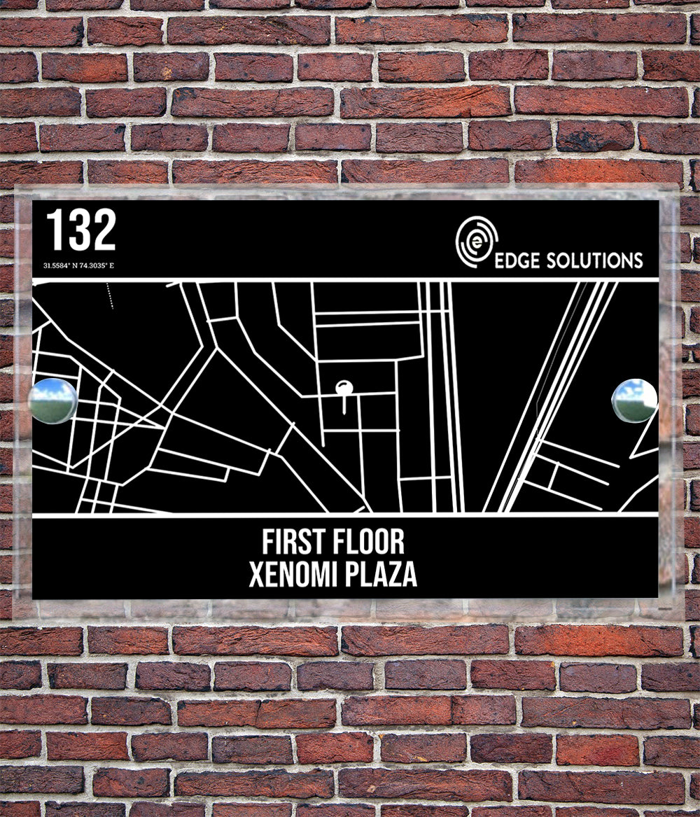 Modern House Name & Number Plate