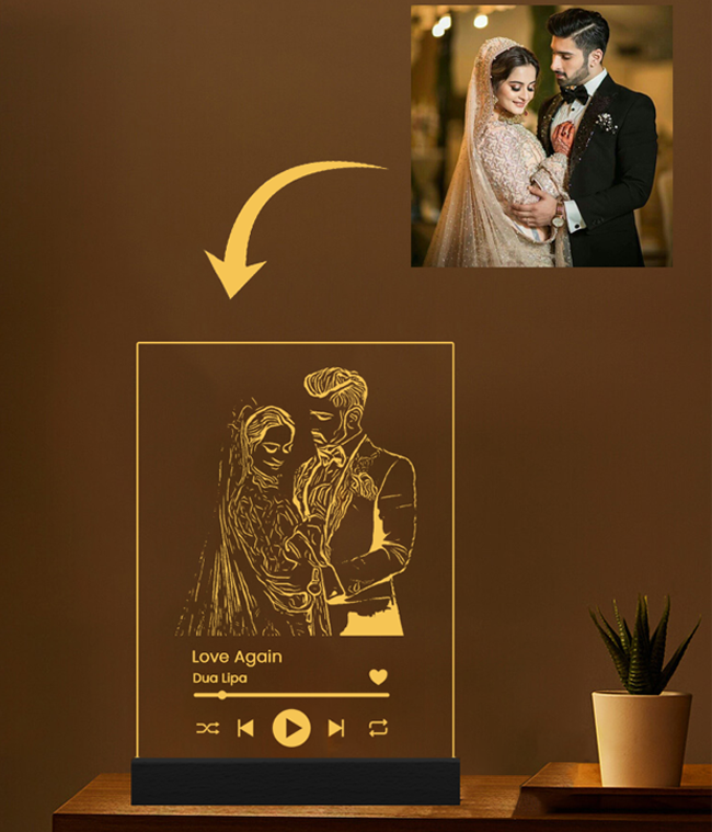 Spotify Music Lamp Frame | Customizable Table Lamp