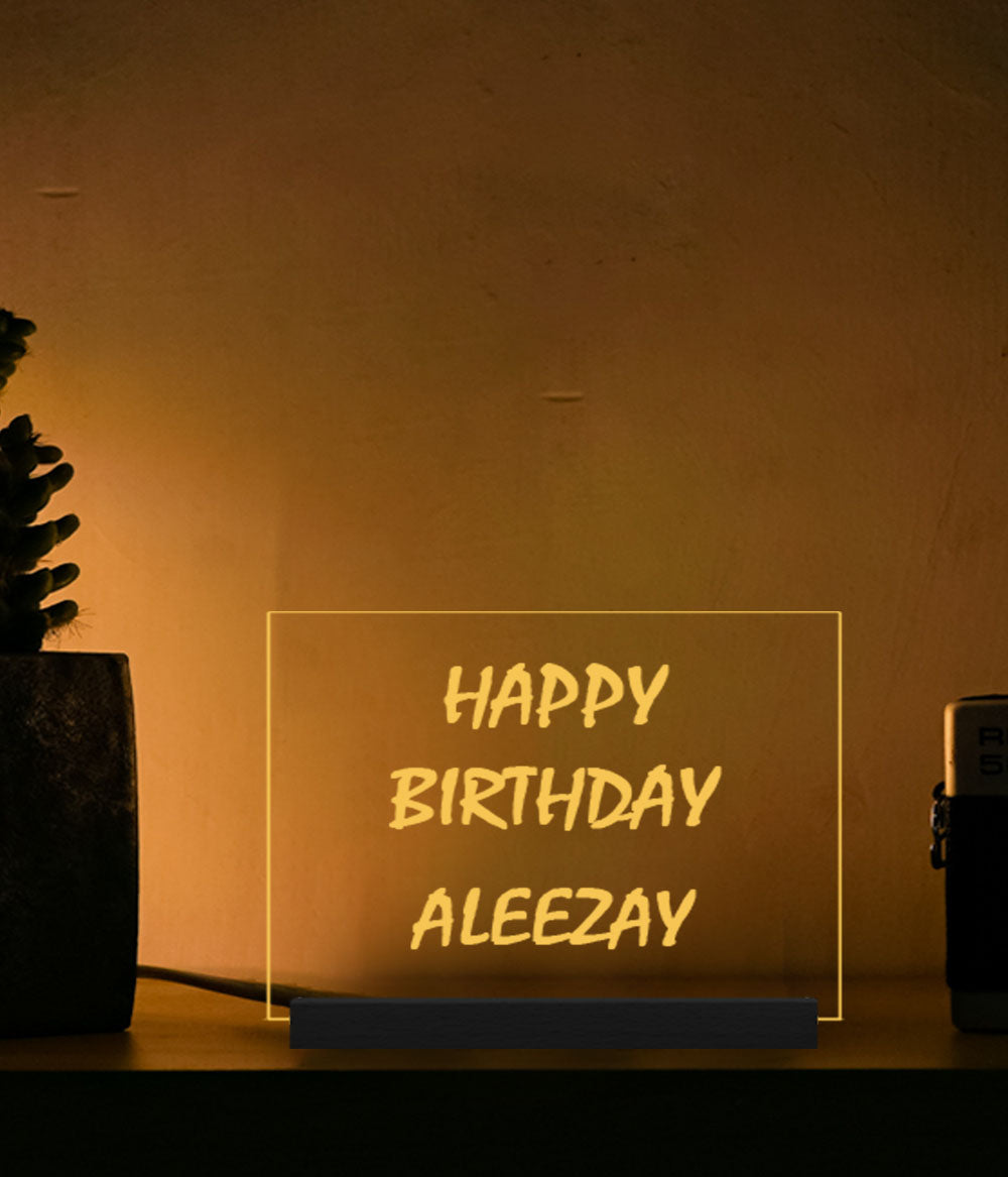 Happy Birthday Lamp - Customizable